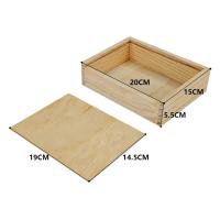 China Blank Sublimation Wooden Storage Boxes With Sliding Lid Custom Wood Box for sale