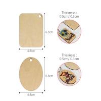 China Personalized Sublimation Wood Keychain Blank Wooden Keyring Plywood Keychain for sale