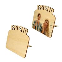 China 7*6 Inch DIY Printable Sublimation Wood Picture Frame For Baby And Friends Custom Wood Love Photo Frame for sale