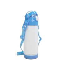 China 350ml And 500ml Sublimation Water Bottle Blanks With Straw Diy Custom Stainless Steel Water Bottle Sublimation for sale