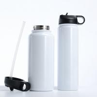 China Coated 32oz Sublimation Space Bottle Stainless Steel Water Bottle for sale