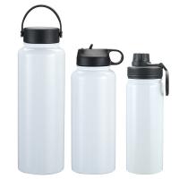 China Coated 32oz Sublimation Space Bottle Stainless Steel Water Bottle for sale