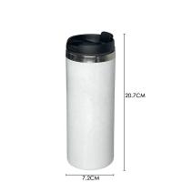 China 15oz 450ml White Sublimation Sport Water Bottle Blanks Straight Double Wall Vacuum Stainless Steel Sublimation Tumbler for sale