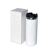 China 15oz 450ml White Sublimation Sport Water Bottle Blanks Straight Double Wall Vacuum Stainless Steel Sublimation Tumbler for sale