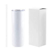 China 20 Oz Straight Skinny Blank Sublimation Tumblers Double Walled Insulated Sublimation Water Bottle for sale