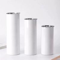 China 20 Oz Straight Skinny Blank Sublimation Tumblers Double Walled Insulated Sublimation Water Bottle for sale