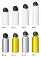 China 400ml 500ml 600ml 750ml Sublimation Blank Aluminum Sports Water Bottle Custom Logo Sublimation Drink Bottle for sale