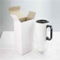 China Blank Stainless Steel Sublimation Car Cup Vacuum Insulated Travel Sublimation Car Mug With Handle And Lid for sale