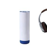 China Skinny Straight 20oz Wireless Stainless Steel Smart Music Tumbler For Sublimation With Smart Speaker For Travel for sale
