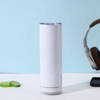 China Skinny Straight 20oz Wireless Stainless Steel Smart Music Tumbler For Sublimation With Smart Speaker For Travel for sale