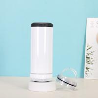 China Stainless Steel Sublimation Speaker Tumbler Blank With Double Lids Custom 16 Oz Skinny Sublimation Tumbler for sale