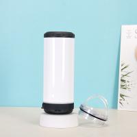 China Stainless Steel Sublimation Speaker Tumbler Blank With Double Lids Custom 16 Oz Skinny Sublimation Tumbler for sale