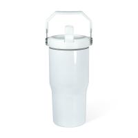 China 20 Oz Sublimation Tumbler With Flip Straw Handle Lid Custom Sublimation Sport Travel Bottle Car Cup for sale