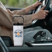 China 20 Oz Sublimation Tumbler With Flip Straw Handle Lid Custom Sublimation Sport Travel Bottle Car Cup for sale