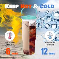 China 20 Oz Sublimation Tumbler With Flip Straw Handle Lid Custom Sublimation Sport Travel Bottle Car Cup for sale