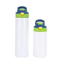 China 12oz 20oz Stainless Steel Kids Water Bottle Custom Logo Sublimation Blank Sippy Tumbler For Children for sale