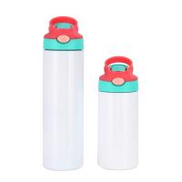 China 12oz 20oz Stainless Steel Kids Water Bottle Custom Logo Sublimation Blank Sippy Tumbler For Children for sale