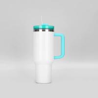 China Stainless Steel Blank 40oz Sublimation Tumbler With Handle Custom Tumblers With Logo for sale