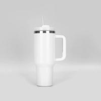 China Stainless Steel Blank 40oz Sublimation Tumbler With Handle Custom Tumblers With Logo for sale
