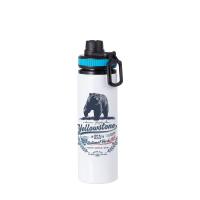 China 28oz 850ml Sublimation Straight Insulated Vacuum Flask Outdoor Portable Handheld Lid Sports Water Bottle Wide Mouth For Hiking And Cycling for sale