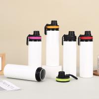 China 28oz 850ml Sublimation Straight Insulated Vacuum Flask Outdoor Portable Handheld Lid Sports Water Bottle Wide Mouth For Hiking And Cycling for sale