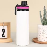 China 28oz 850ml Sublimation Straight Insulated Vacuum Flask Outdoor Portable Handheld Lid Sports Water Bottle Wide Mouth For Hiking And Cycling for sale