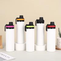 China 28oz 850ml Sublimation Straight Insulated Vacuum Flask Outdoor Portable Handheld Lid Sports Water Bottle Wide Mouth For Hiking And Cycling for sale
