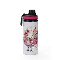 China Custom Logo 600ML Aluminum Sublimation Water Bottles With Handle Lid Sublimation Blanks Sport Water Bottle for sale