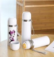 China 350ml And 500ml Coated White Sublimation Flask Blanks Water Bottle Vacuum Stainless Steel Water Bottle for sale
