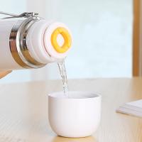 China 350ml And 500ml Coated White Sublimation Flask Blanks Water Bottle Vacuum Stainless Steel Water Bottle for sale