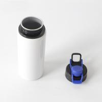 China Sublimation Blanks 600ml White Aluminum Sport Water Bottle Portable For Heat Press Transfer Printing for sale