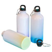 China Creative Gradient Color Outdoor Portable Sublimation Sports Bottle Aluminum Flask Blanks for sale