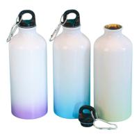China Creative Gradient Color Outdoor Portable Sublimation Sports Bottle Aluminum Flask Blanks for sale