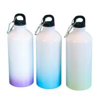 China Creative Gradient Color Outdoor Portable Sublimation Sports Bottle Aluminum Flask Blanks for sale