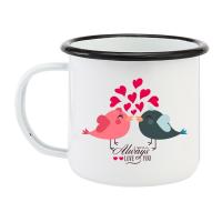 China White Coated Enamel Sublimation Mugs Blanks Camping Mugs Enamel Coffee Mug for sale