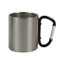 China Sublimation Stainless Steel Cup Custom Printing Blank Stainless Steel Mountaineering Buckle Handle Sublimation Cups for sale