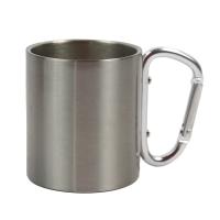 China Sublimation Stainless Steel Cup Custom Printing Blank Stainless Steel Mountaineering Buckle Handle Sublimation Cups for sale