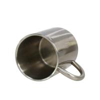 China Sublimation Coffee Mugs With Handle Stainless Steel Double Wall Sublimation Camping Mug for sale