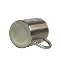 China Sublimation Coffee Mugs With Handle Stainless Steel Double Wall Sublimation Camping Mug for sale