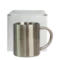 China Sublimation Coffee Mugs With Handle Stainless Steel Double Wall Sublimation Camping Mug for sale