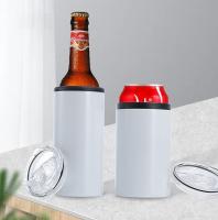 China 12oz Sublimation Stainless Steel Can Cooler For Slim Beer And Hard Seltzer Custom Double-Walled Stainless Steel Insulated Slim Cans for sale