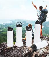 China 32oz Blank Sublimation Sports Bottle With Different Optional Lids Custom Sublimation Stainless Steel Tumblers for sale