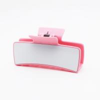 China Double Sided Colored Plastic Sublimation Hair Clip With Aluminum Sheet Custom Claw Clip for sale