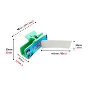 China Double Sided Colored Plastic Sublimation Hair Clip With Aluminum Sheet Custom Claw Clip for sale