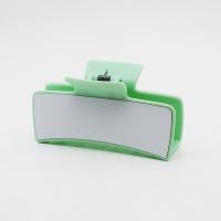 China Double Sided Colored Plastic Sublimation Hair Clip With Aluminum Sheet Custom Claw Clip for sale