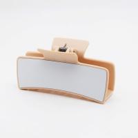 China Double Sided Colored Plastic Sublimation Hair Clip With Aluminum Sheet Custom Claw Clip for sale