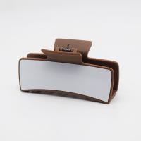 China Double Sided Colored Plastic Sublimation Hair Clip With Aluminum Sheet Custom Claw Clip for sale