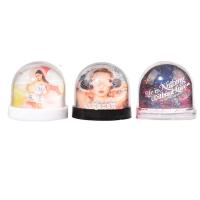 China DIY Custom Printing Plastic Sublimation Snow Globe With Aluminum Sheet Or Cardboard Blank Liquid Photo Frame for sale