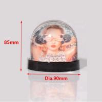China DIY Custom Printing Plastic Sublimation Snow Globe With Aluminum Sheet Or Cardboard Blank Liquid Photo Frame for sale