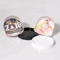 China DIY Custom Printing Plastic Sublimation Snow Globe With Aluminum Sheet Or Cardboard Blank Liquid Photo Frame for sale